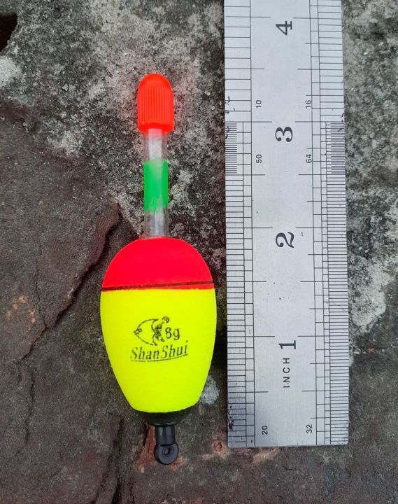 2pcs 8gm EVA Luminous Fishing Night Float Light Stick Foam Plastic ...