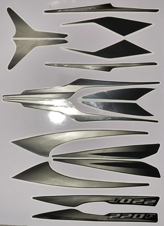 Bajaj Pulsar 220f Black Silver Full Sticker | Daraz.lk