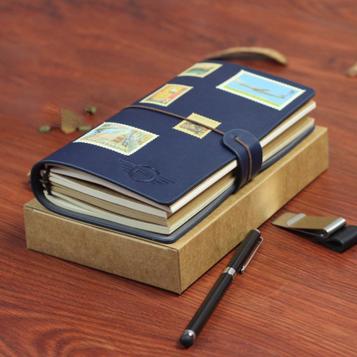 Retro Leather Strap Creative Hand Ledger Creative Multifunctional A6 ...