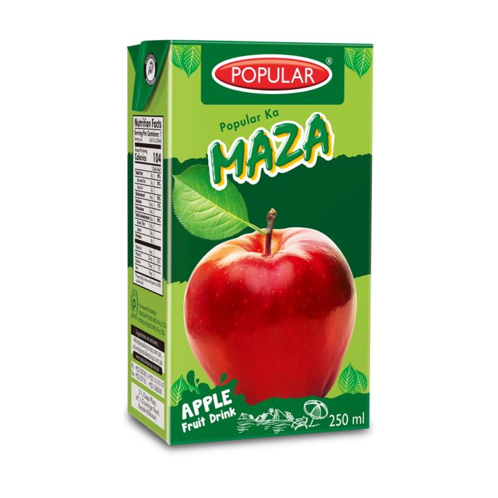 Popular Maza Apple juice 250ml pack of 12/Pakistani juice | Daraz.pk
