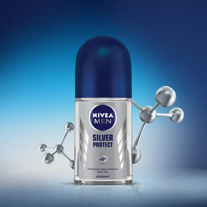 Nivia Men Deodorant Roll On Silver Protect | Daraz.pk