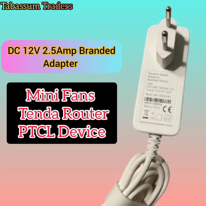 DC 12Volt 2.5Amp Branded Adapter Original Charger forTp Link Router ...
