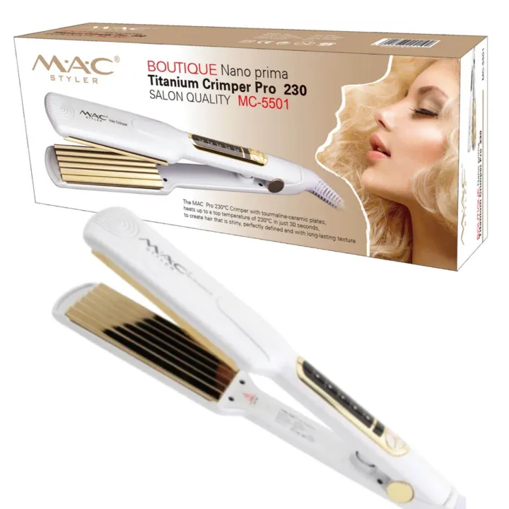 MAC Styler MC-5501 Pro 230 Hair Crimping Iron | Daraz.lk