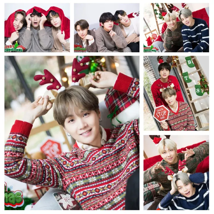 32 Pcs/ Pack KPOP BTS BANGTAN BOYS ALBUM PHOTO CARD CHRISTMAS ...