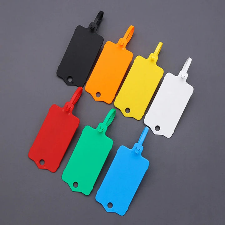 50/100Pcs Reusable Plastic Tags Hang Tag Color Classification ...