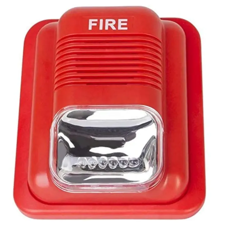 Fire Alam Horn Siren Strobe Quick Alert Safety System Sensor Sound and ...