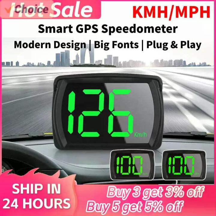 Car HUD Universal Head Up Display KMH/MPH Speedometer GPS 2.8 Inch Big ...