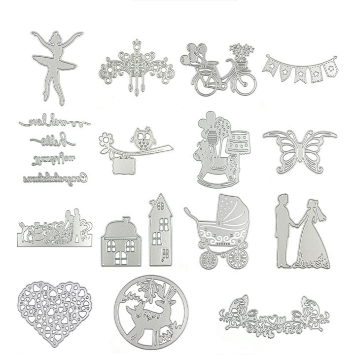 Decorative DIY Cutting dies Wedding Embossing folder For Scrapbooking ...