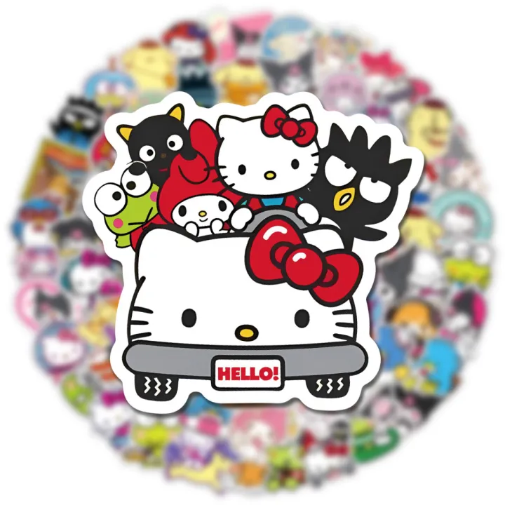 10/30/50/100pcs Kawaii Sanrio Cartoon Stickers Aesthetic Cute ...