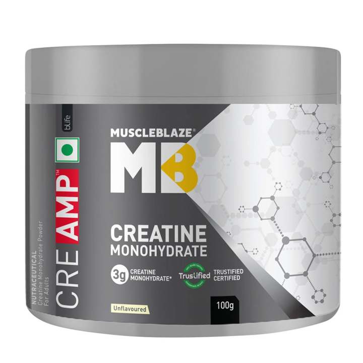 MuscleBlaze Creatine Monohydrate CreAMP™, Trustified Certified Creatine ...