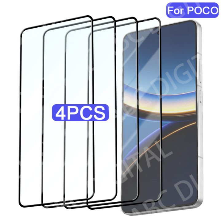 4PCS Full Cover Screen Protector for POCO F7 F6 Pro M6 Pro M6 F6 ...
