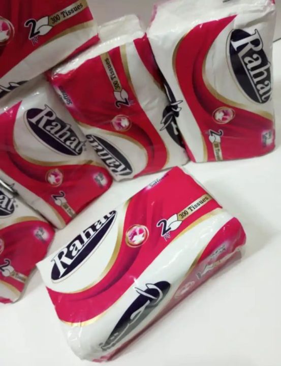 PACK OF 3 RAHAT TISSUE WITH 300 SHEETS FULL AND FINE QUALITY PRODUCT ...