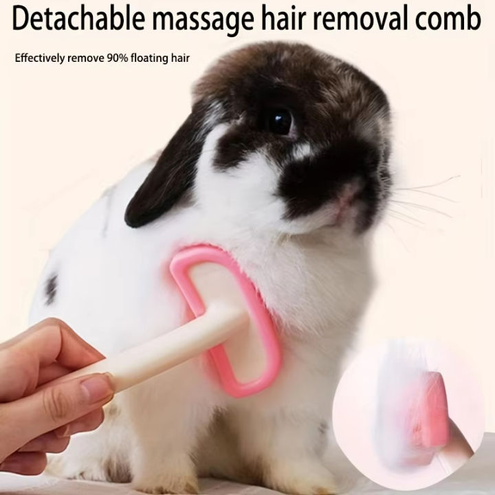 1Pc Detachable Rabbit Massage Hair Removal Comb For Rabbit,Chinchilla ...