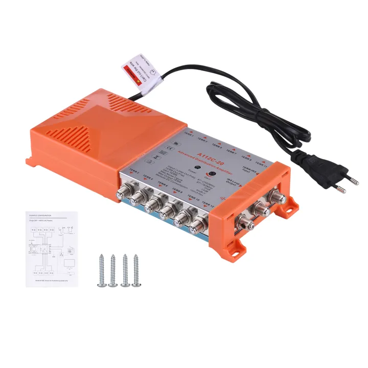 12-Way Distribution Amplifier for Terrestrial TV & Radio Signals ...