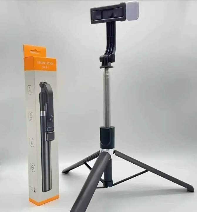 5 feet Length 3 in 1 Multifunction Mini LED Light Selfie Stick & Tripod ...