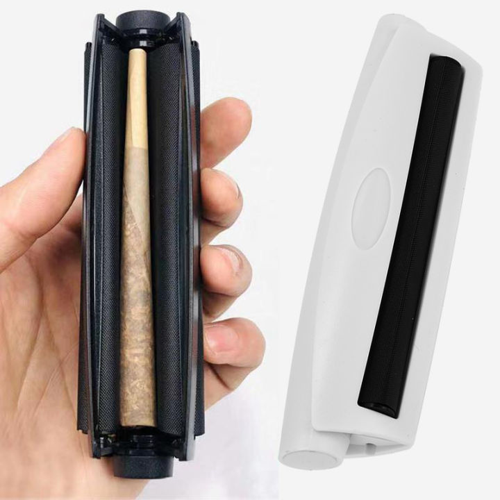 110mm Black Manual Cigarette Rolling Machine Tobacco Herb Roller Cone ...
