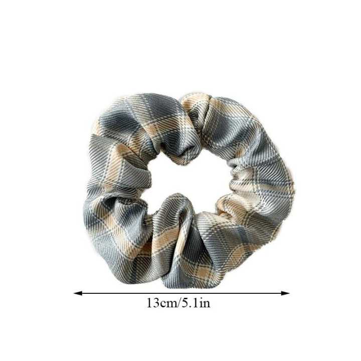 3 pcs Elegant Women ( pack of 3 random Print) Ponytail Scrunchies Hair ...