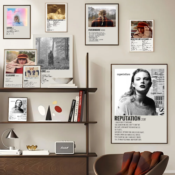 Retro Kraft Paper Sticker Vintage Posters for DIY Wall Decor Perfect ...