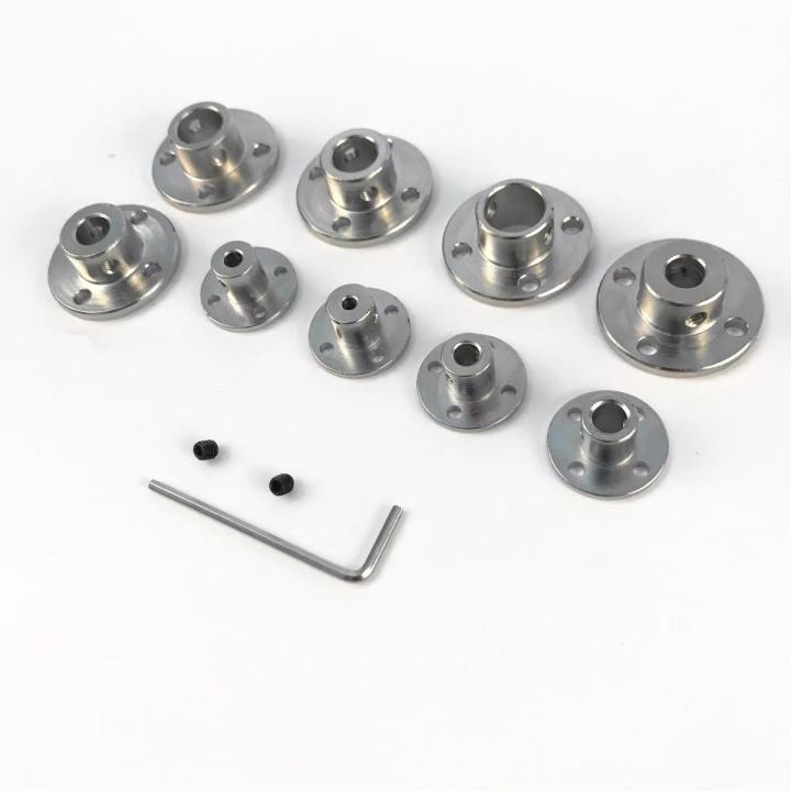 1-2pcs Flange coupling Flange type 3-12mm DIY metal coupling Convex ...