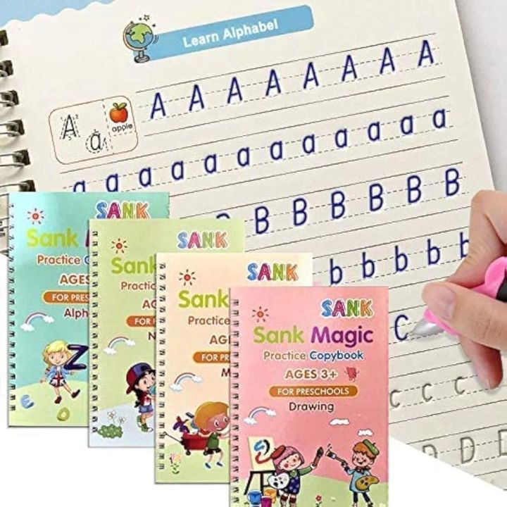 Magic Practice Copy Book for Pre-School Kids, Re-Usable Drawing ...
