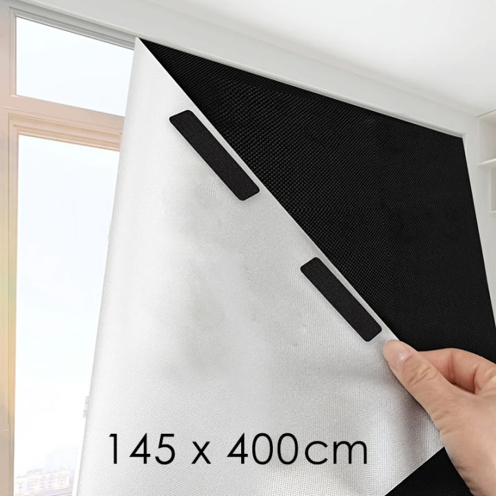 100 Blackout Window Cover Darkest Light Block UV Sun Shine Black ...