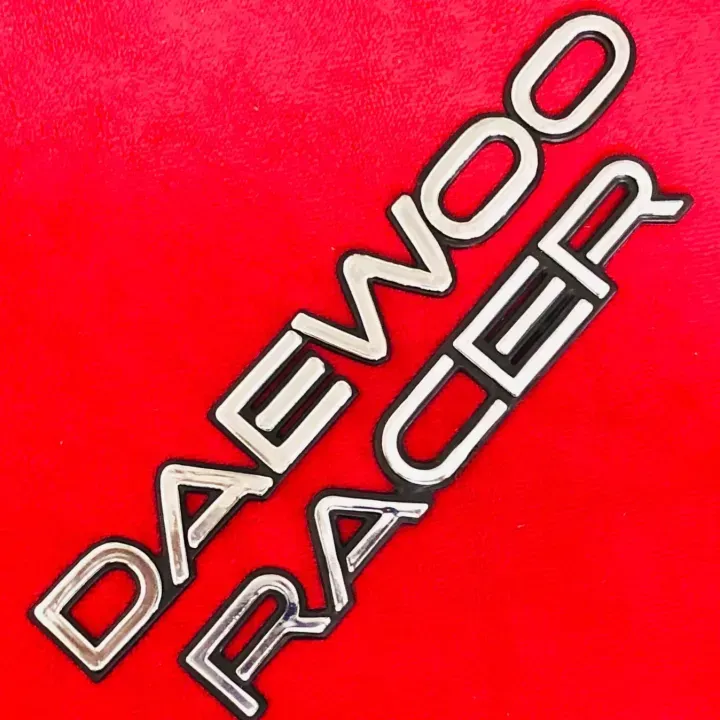 Daewoo Racer rear plastic Emblem set 2 pcs | Daraz.pk