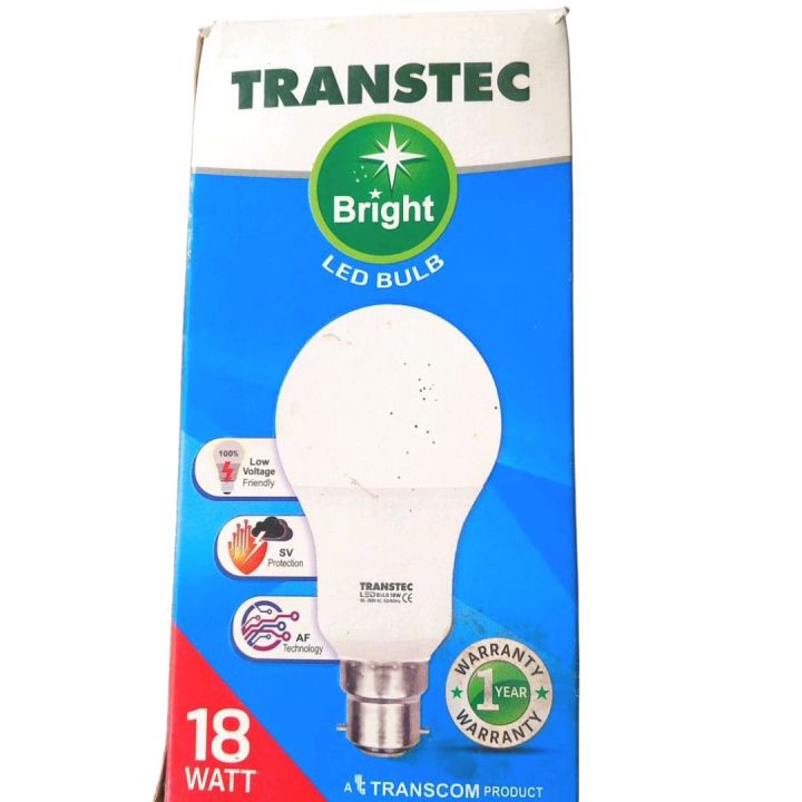 18 WATT TRANSTEC LED BULB/ LIGHT | Daraz.com.bd