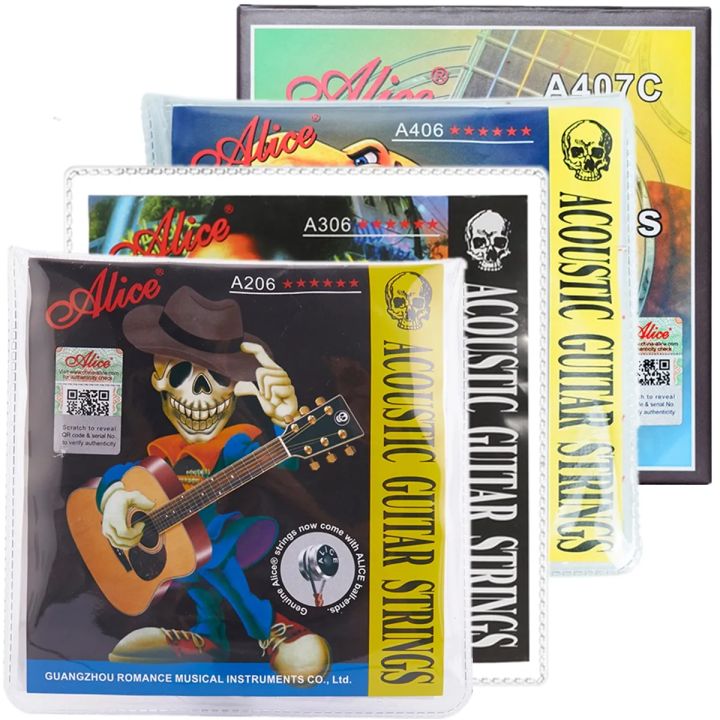 Alice Acoustic Guitar Strings 6 Pcs/Set Musical Instrument Guitar Parts ...