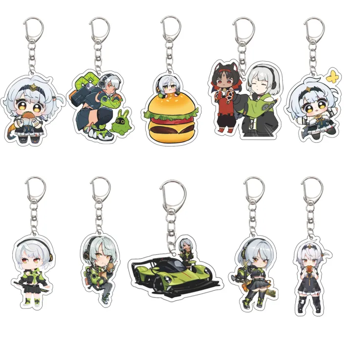 55MM Zenless Zone Zero games Keychain Soldier 0 Anby Key Chain Acrylic ...