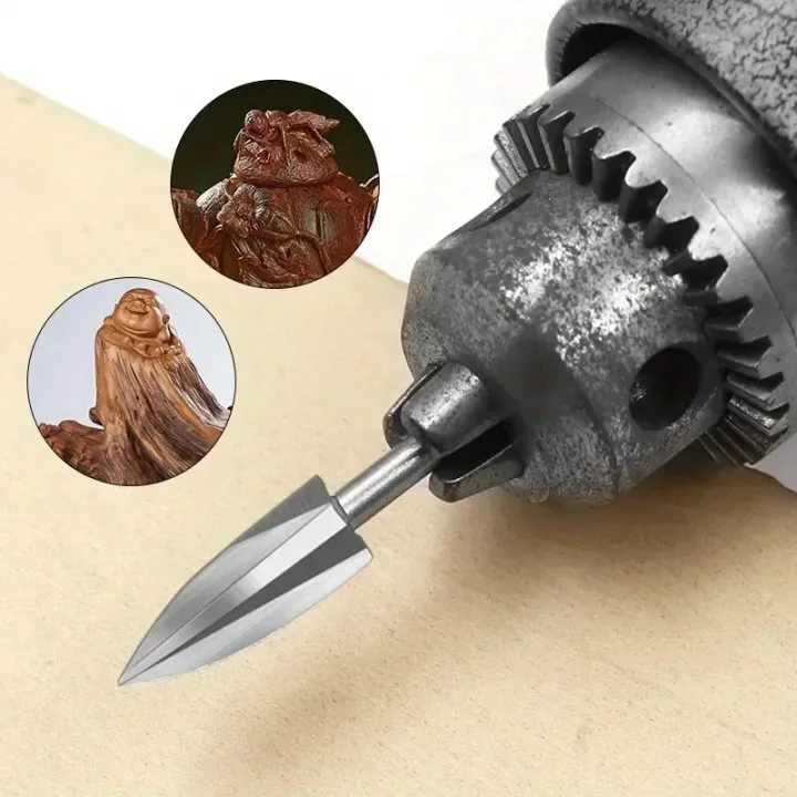 5pcs Wood Carving Drill Bits Set for Dremel Rotary Tool with 1/8” Shank ...