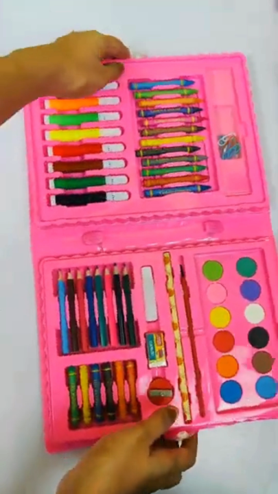 Little Artists 68 Pcs Art Coloring Kit - Colours - Complete Art Set ...