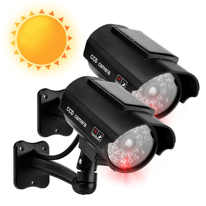 Dummy CCTV Camera Weatherproof Fake Surveillance Camera with Flashing ...