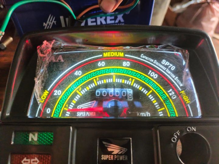 Led style meter available for CD 70 cc Good quality Available in Honda ...