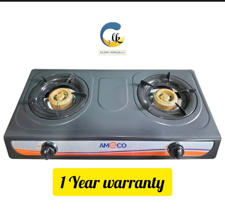 Non stick Gas cooker Double Cosmo burner Ameco Brand | Daraz.lk