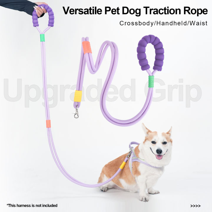 LL033 - 59inch Pet dog crossbody leash, Multiple ways to carry, High ...