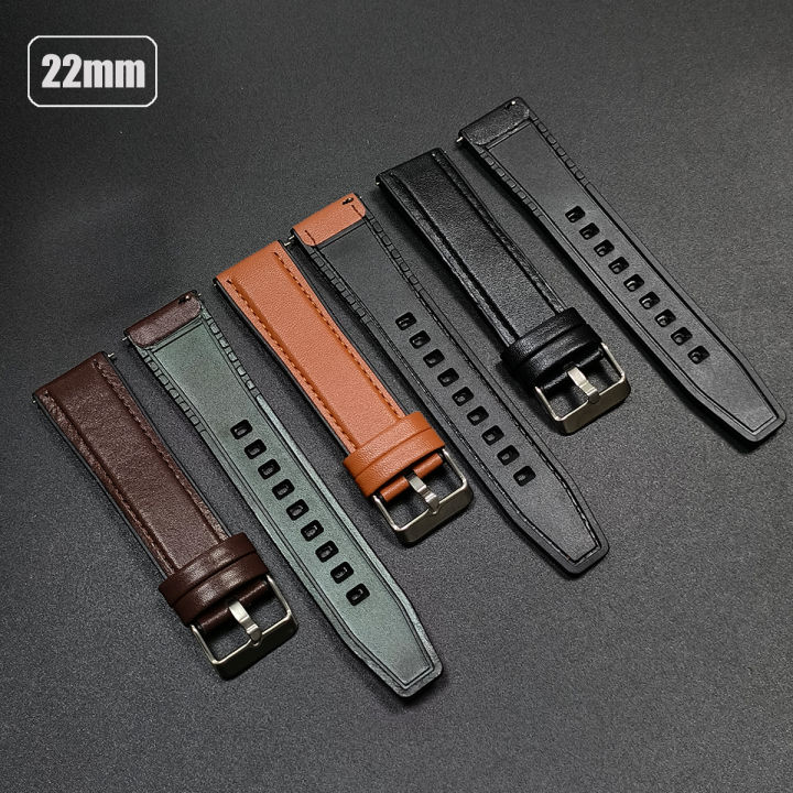 22mm Leather Watchband For POLAR Grit X2 Pro Titan/Grit X X2/Vantage M3 ...