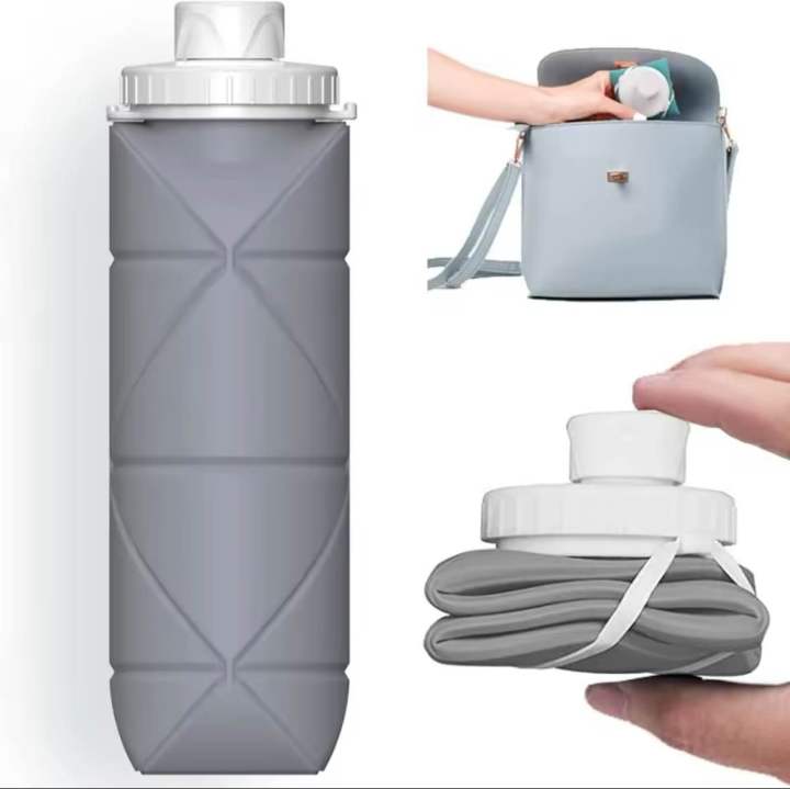 Foldable Portable Water Bottle 600ML BPA Free Compact High Quality ...