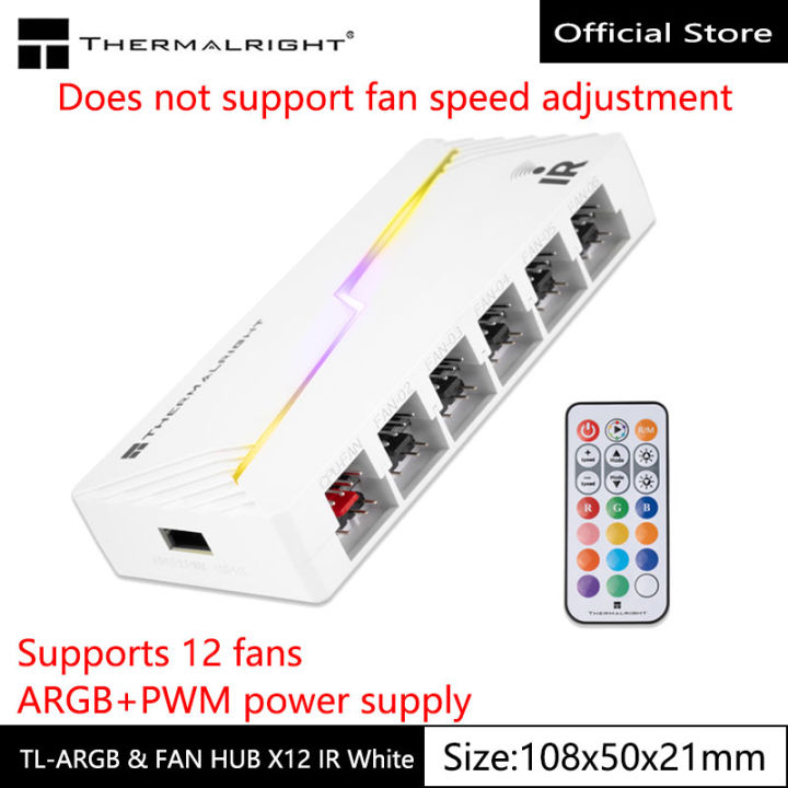 Thermalright TL-ARGB & FAN HUB Computer fan hub，ARGB And PWM Light and ...