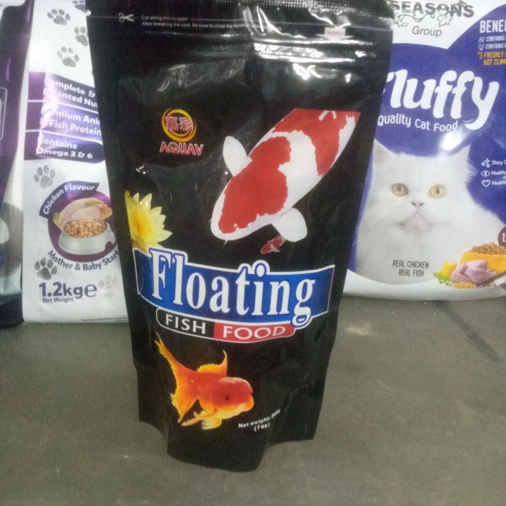 Floation Fish Food With vitamins & minerals (200 Gram) By K.G | Daraz.pk