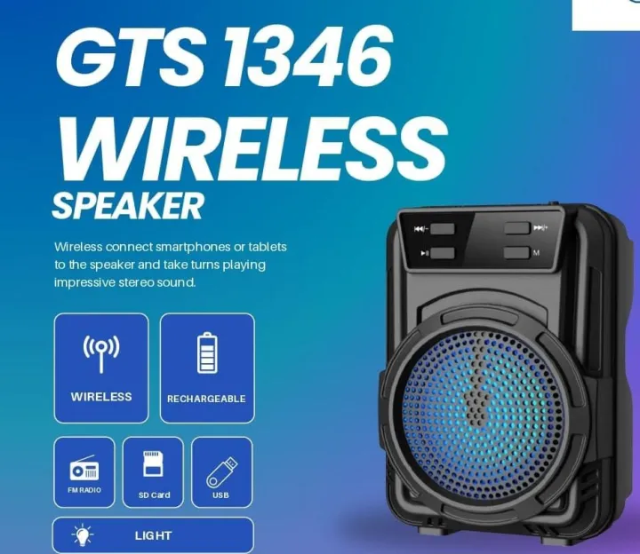 GTS Wireless Bluetooth Speaker Model 1346 | Daraz.lk