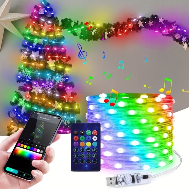 Smart IC LED String Light WS2812 Bluetooth Fairy Light Addressable USB ... Smart IC LED String Light WS2812 Bluetooth Fairy Light Addressable USB ...