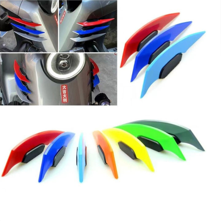18CM Motorcycle Front Fairing Winglets 1pair Universal Side Spoilers ...