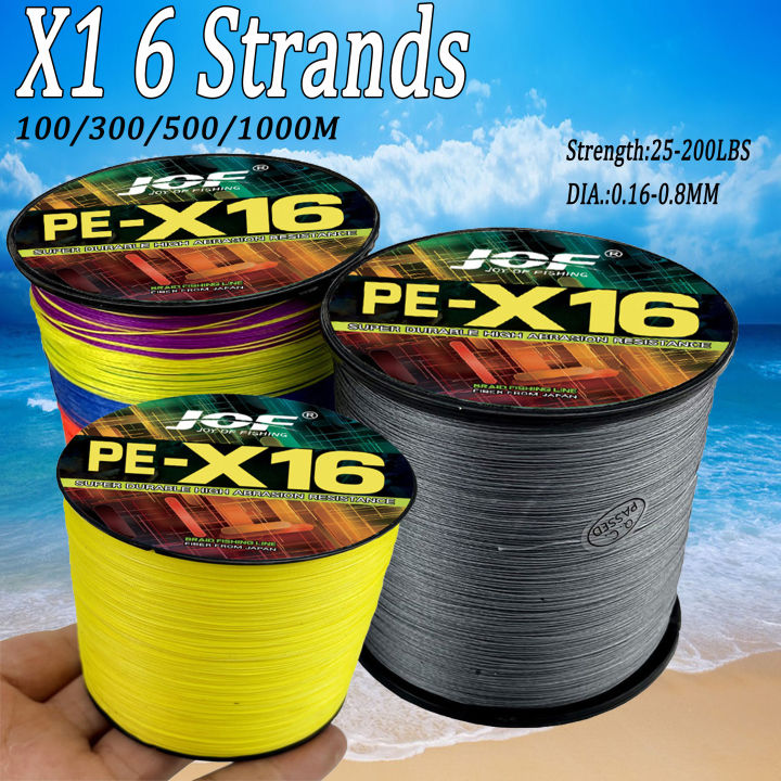 16 Strands Braided Fishing Line X16 Super Strong 25/40/80/100/125/140 ...