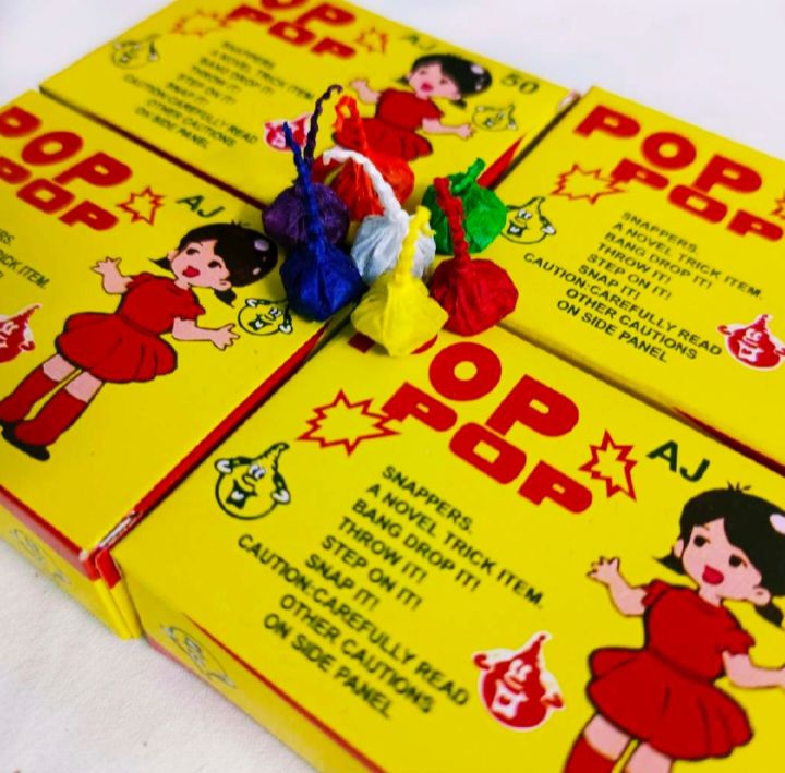 Pop pop crackers,box, snapper pack of 50 box, Pack of 50 crackers for ...