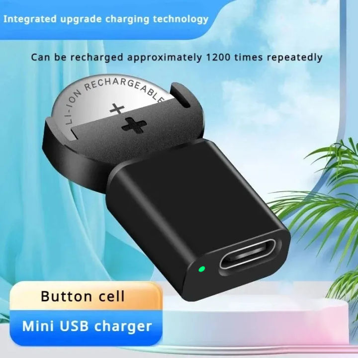 Type-C Plug Li-ion LIR2032 LIR2025 ML2032 ML2025 CR2032 Coin Button ...