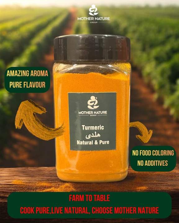 MotherNature Sun Dried Turmeric Powder 250g 100 % natural | Daraz.pk