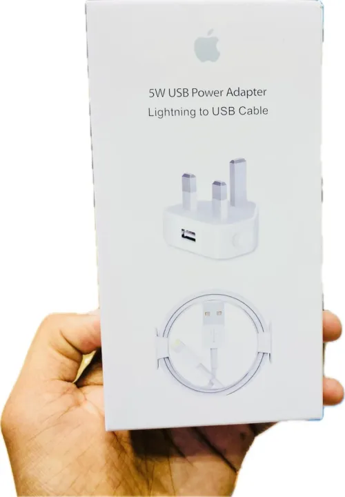 5W USB Power Adapter Lightning to USB Cable | Daraz.lk