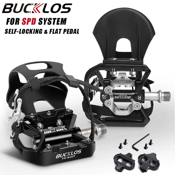BUCKLOS MTB Pedal For SPD System Dual Function Bicycle Self-locking ...