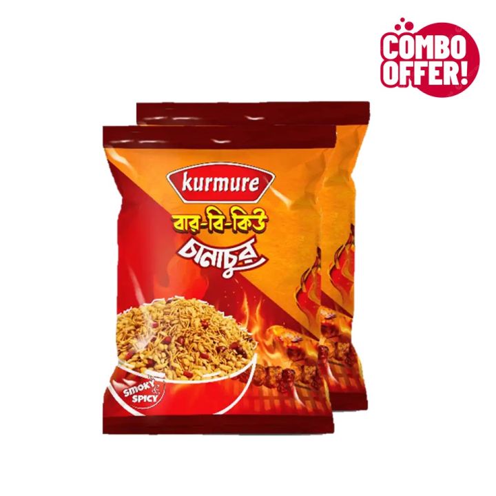 Kurmure Bar-B-Q Chanachur 200gm - 2 Packs Combo | Daraz.com.bd