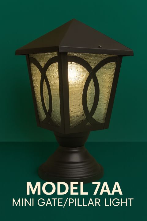 Model 7AA Mini Gate/Pillar Light | Outdoor Gate Light | Boundaries ...